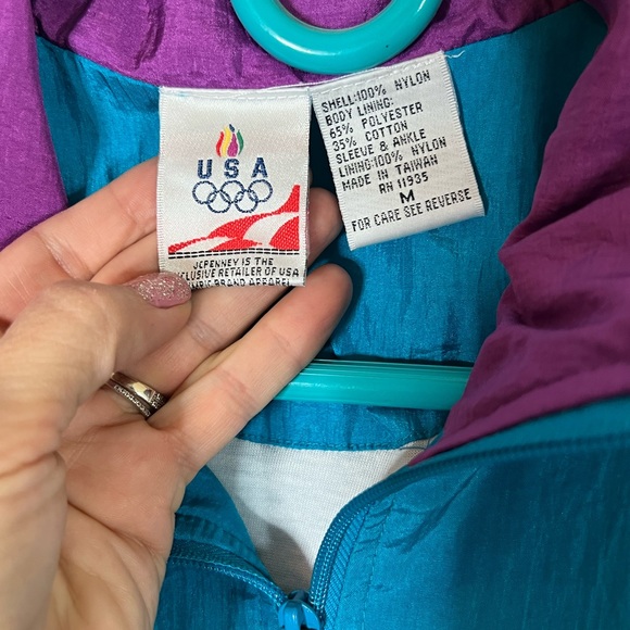 Jackets & Coats | Vintage 8s 90s Retro Usa Olympic Track Jacket | Poshmark